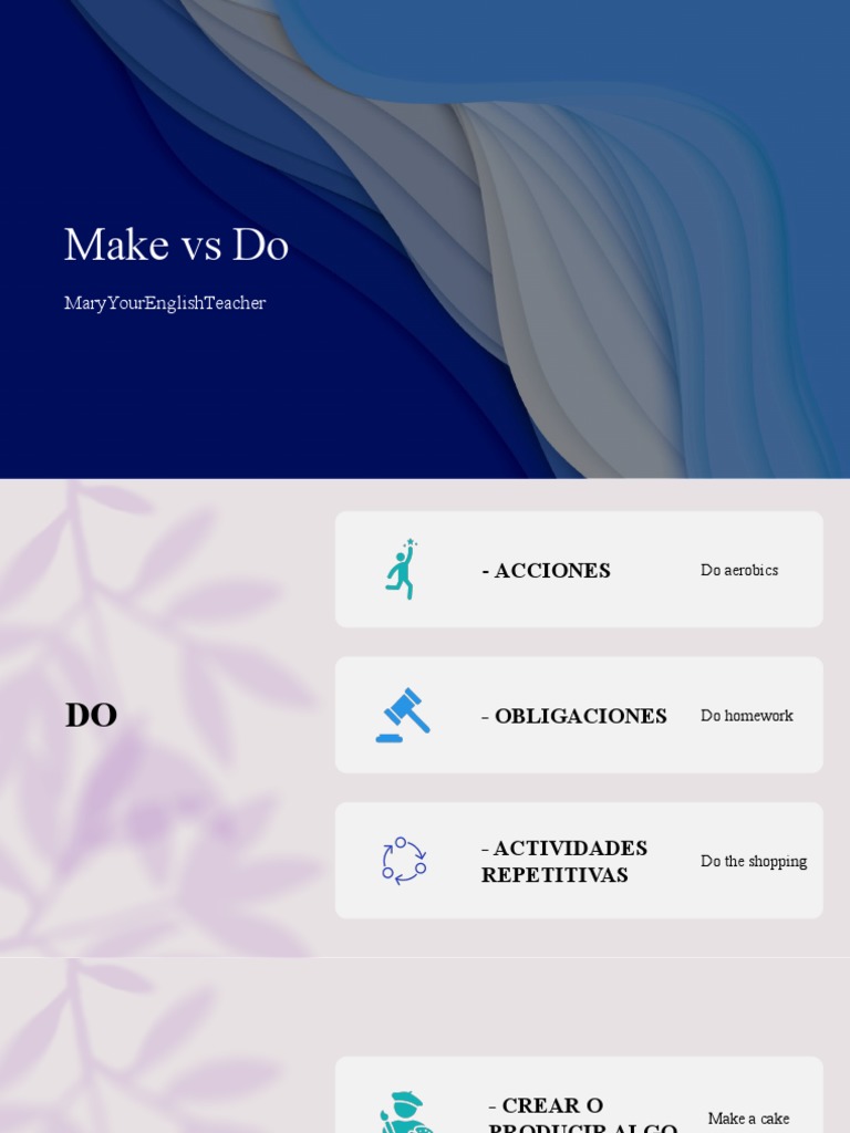 Make Vs Do | PDF