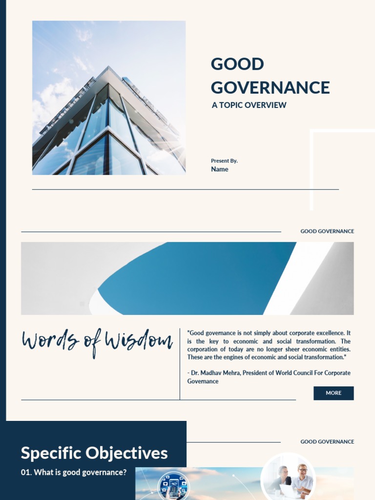 Good Governance | PDF | Governance | Corporate Governance
