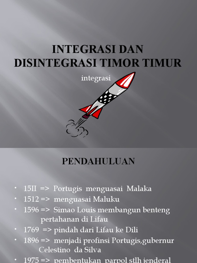 Integrasi Dan Disintegrasi Timor Timur | PDF