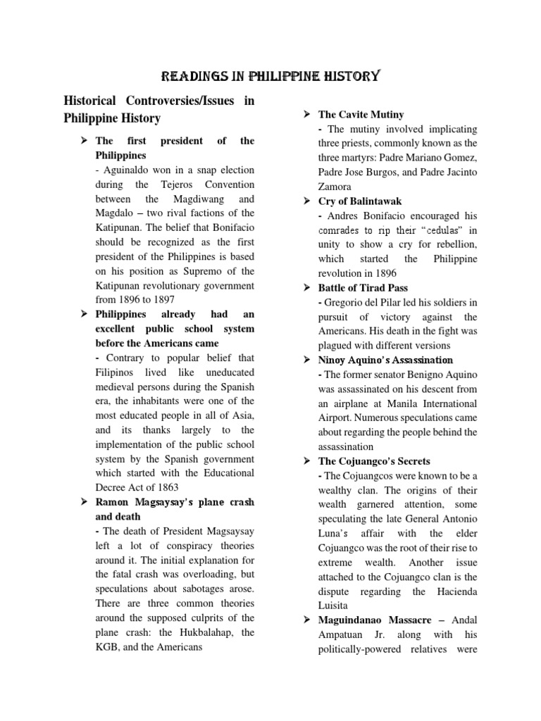 RPH - Reviewer - Midterm | PDF | Philippines