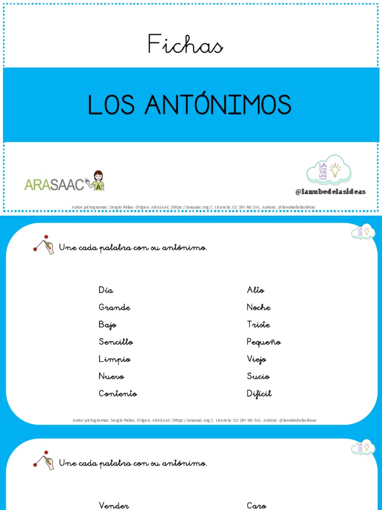 Fichas_antónimos | PDF