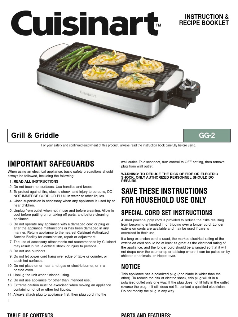 Grill & Griddle: Instruction & Recipe Booklet | PDF | Grilling | Pancake