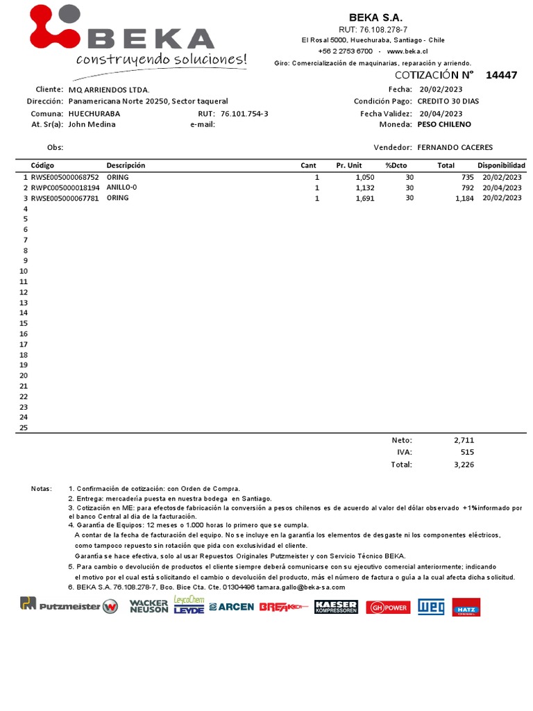 BKR14445 MQ Arriendos PDF | PDF