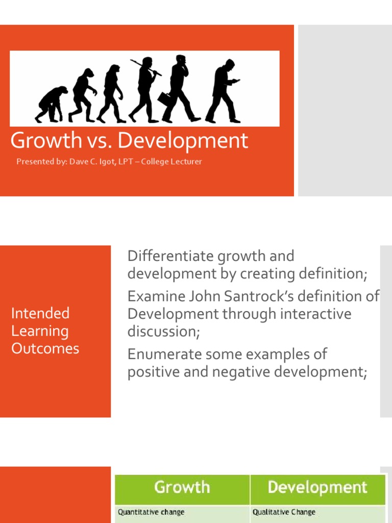 Differentiating Growth and Development | PDF | Human | Neuroscience