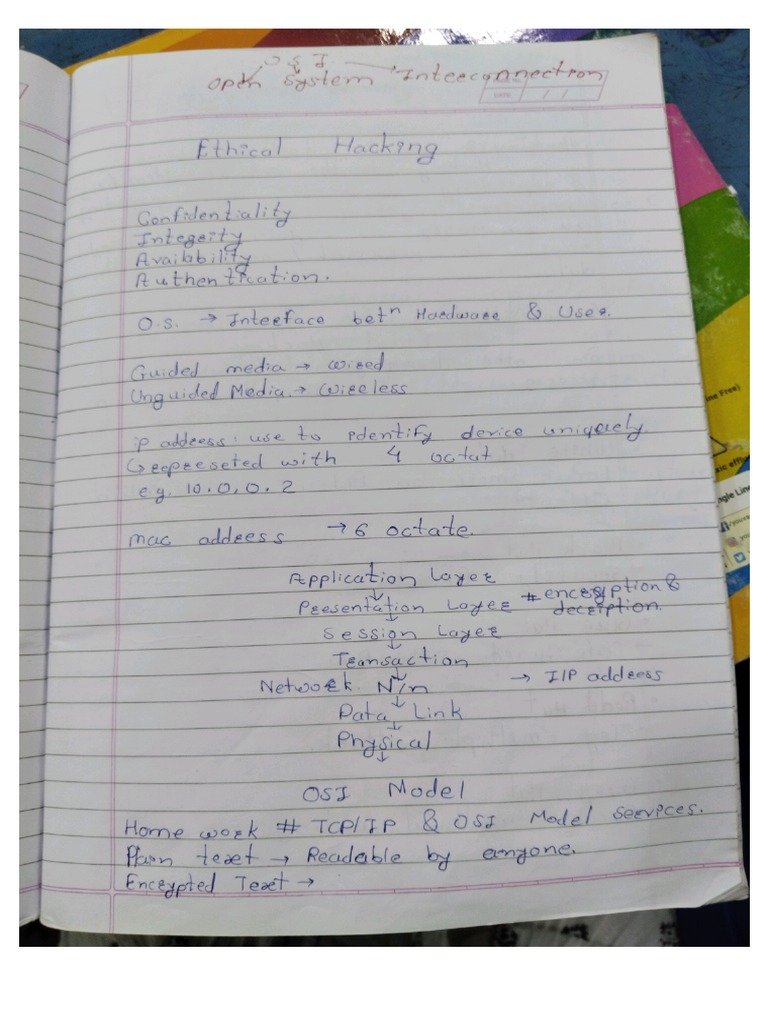 Ethical Hacking Notes Full PDF | PDF