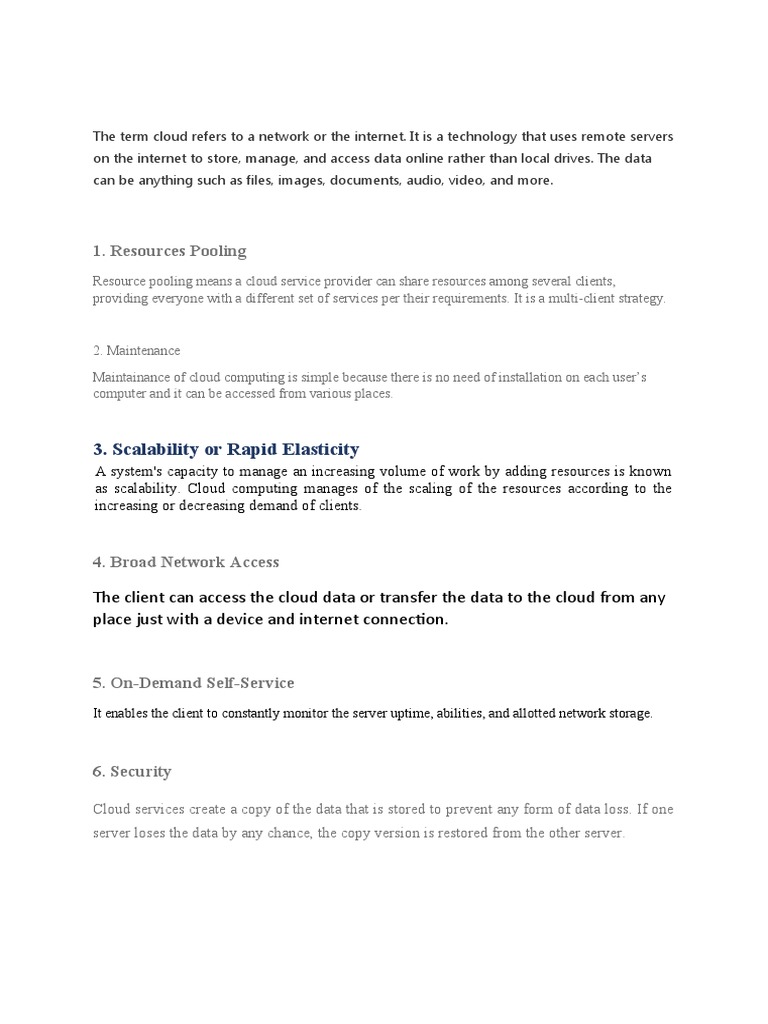 Cloud Computing Notes | PDF | Cloud Computing | Software As A Service Cloud Computing Notes | PDF | Cloud Computing | Software As A Service