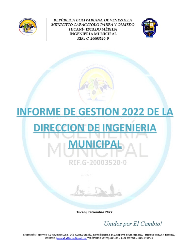Informe de Gestion 2022 Ingenieria | PDF | Ingeniería | Ciencias fisicas
