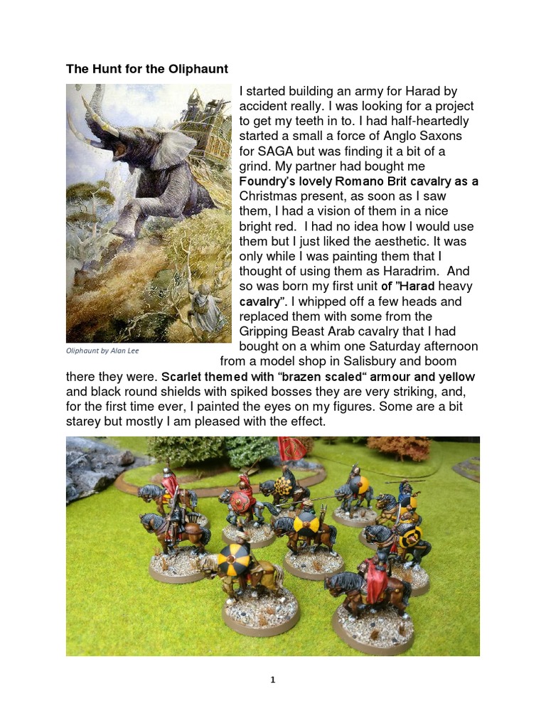 The Hunt For The Oliphaunt | PDF | Elephant