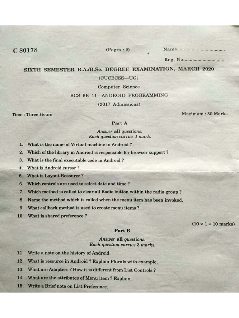 Android Programming 2020 | PDF