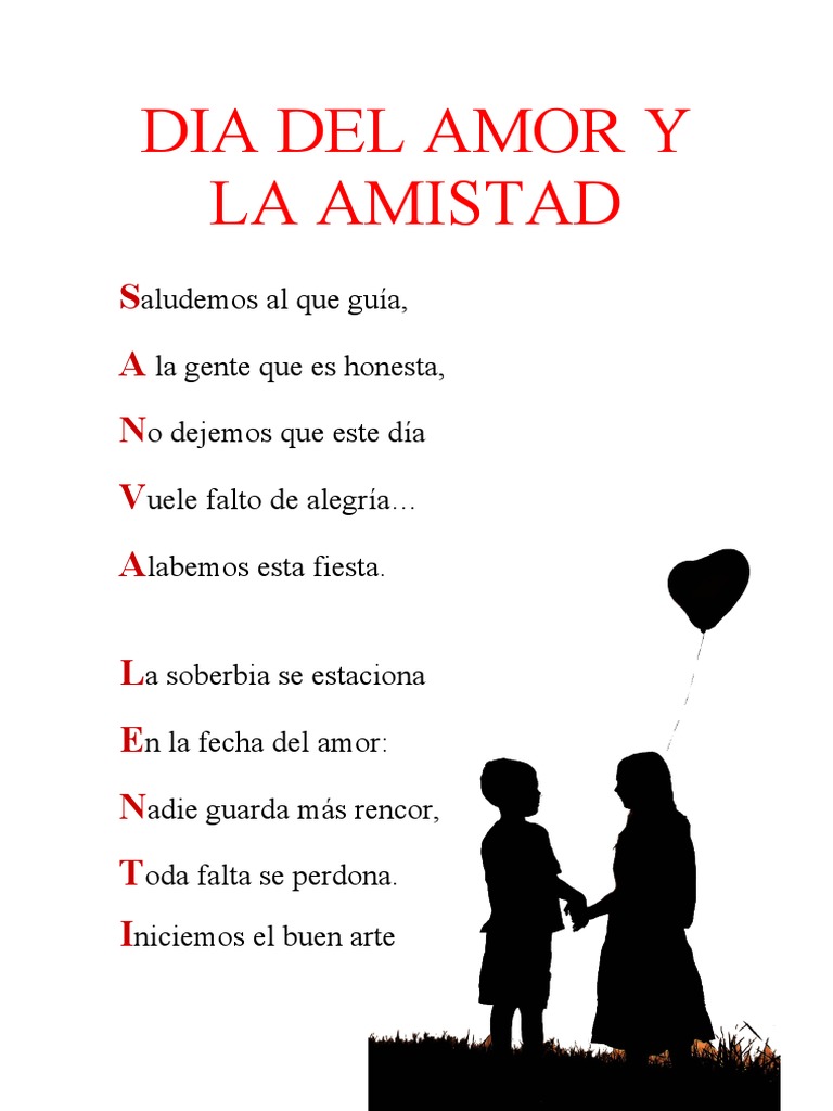 Dia Del Amor y La Amistad | PDF