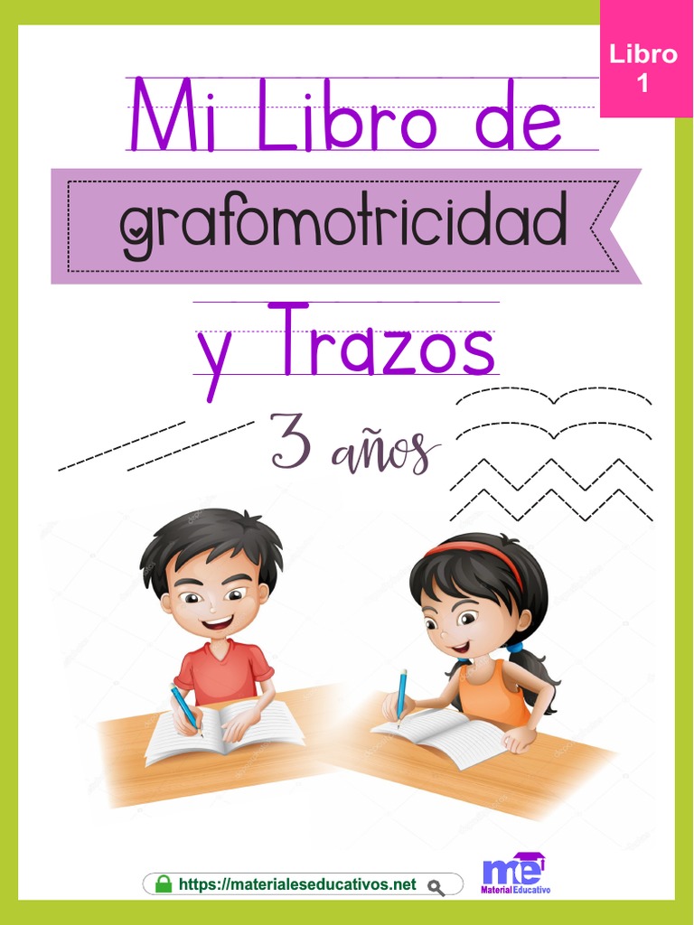 Mi Libro de Grafomotricidad 3 Años Parte 1 | PDF