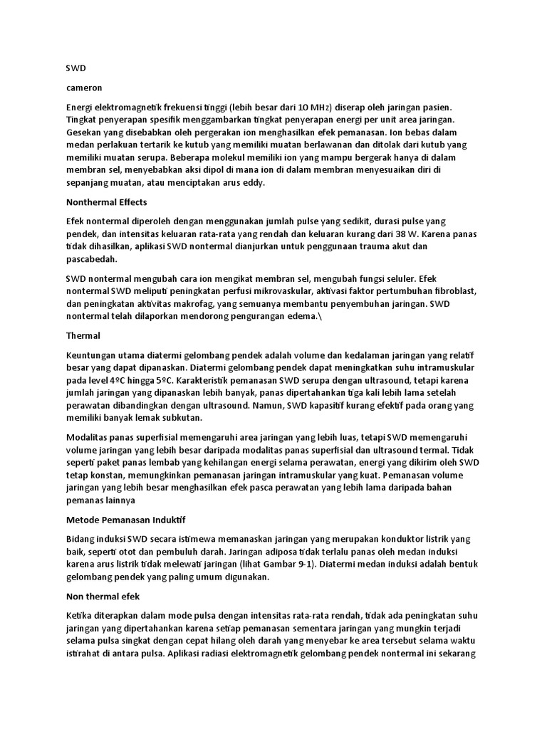 SWD Dan MWD | PDF | Sains & Matematika | Teknologi & Rekayasa