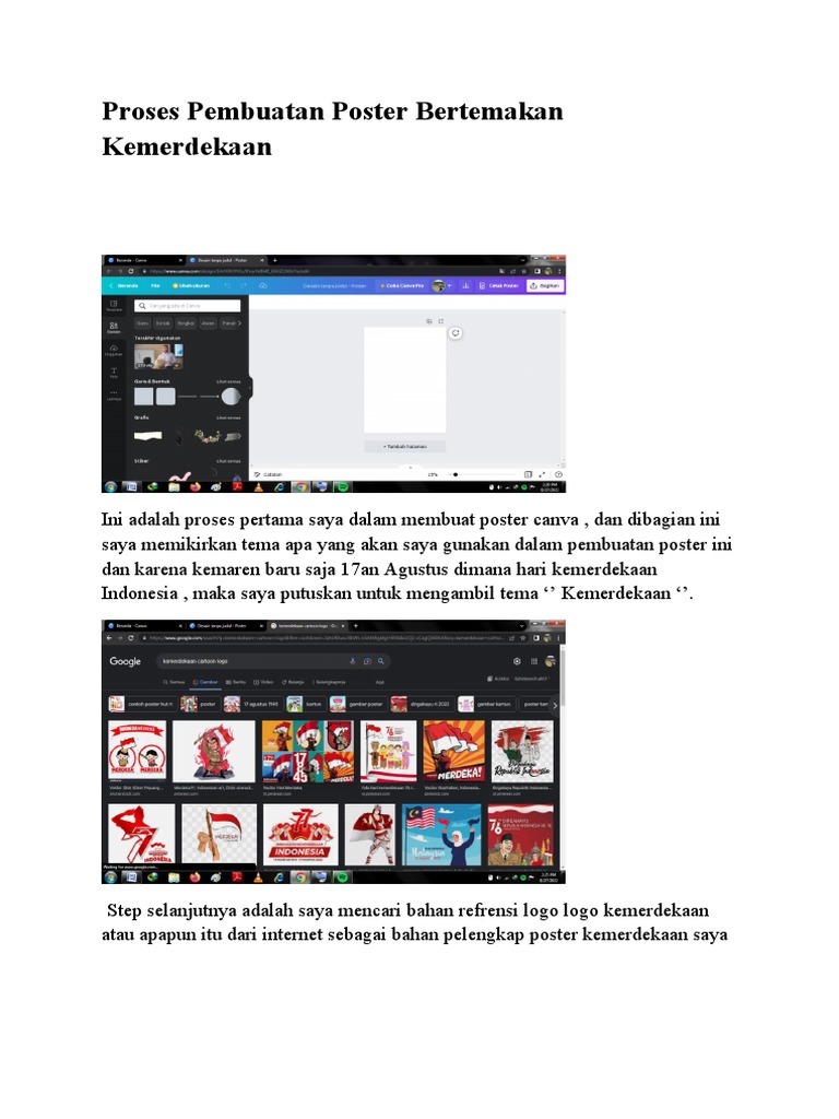 Proses pembuatan Poster di Canva | PDF