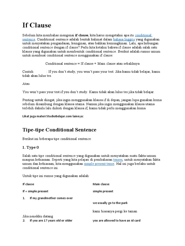 If Clause | PDF