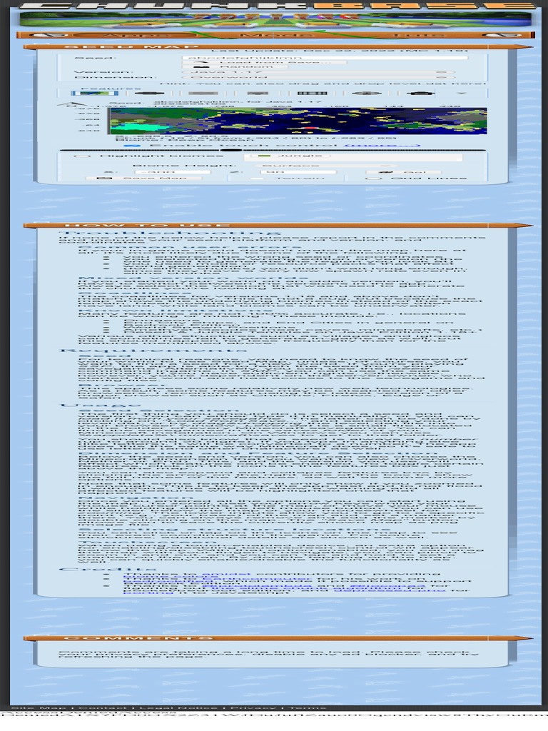 Seed Map - Minecraft App | PDF | Minecraft | Icon (Computing)