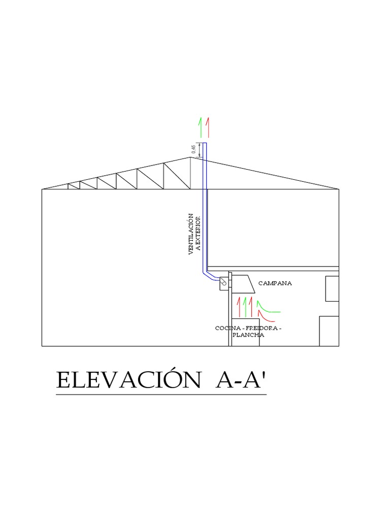 Plano Elevacion Ventilación PDF | PDF