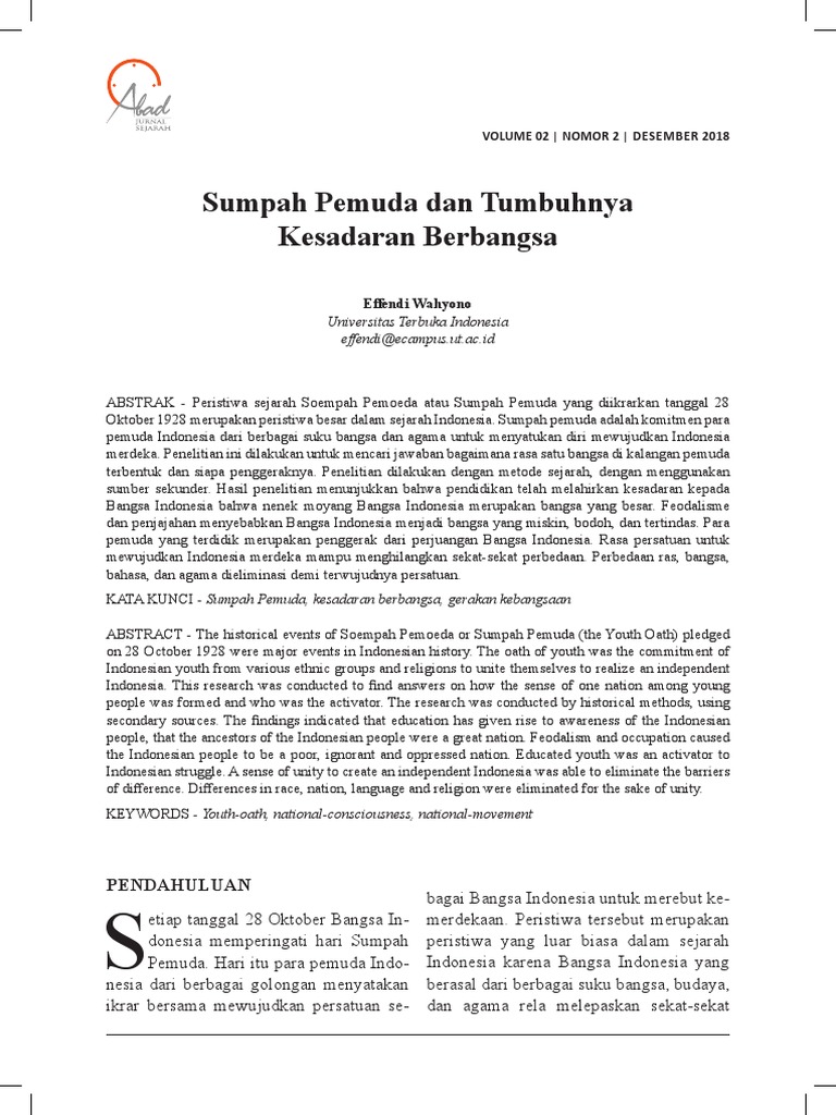 Jurnal Abad - Vol2 - No 2 - Des - 2018-Eff | PDF