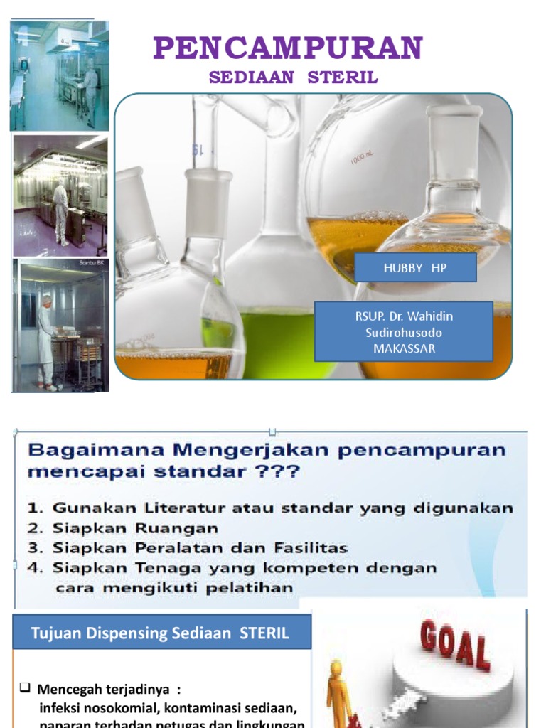 Teknik Aseptik Pencampuran Steril | PDF