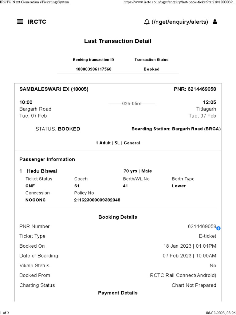 IRCTC Next Generation Eticketing System | PDF | Money | Financial Services