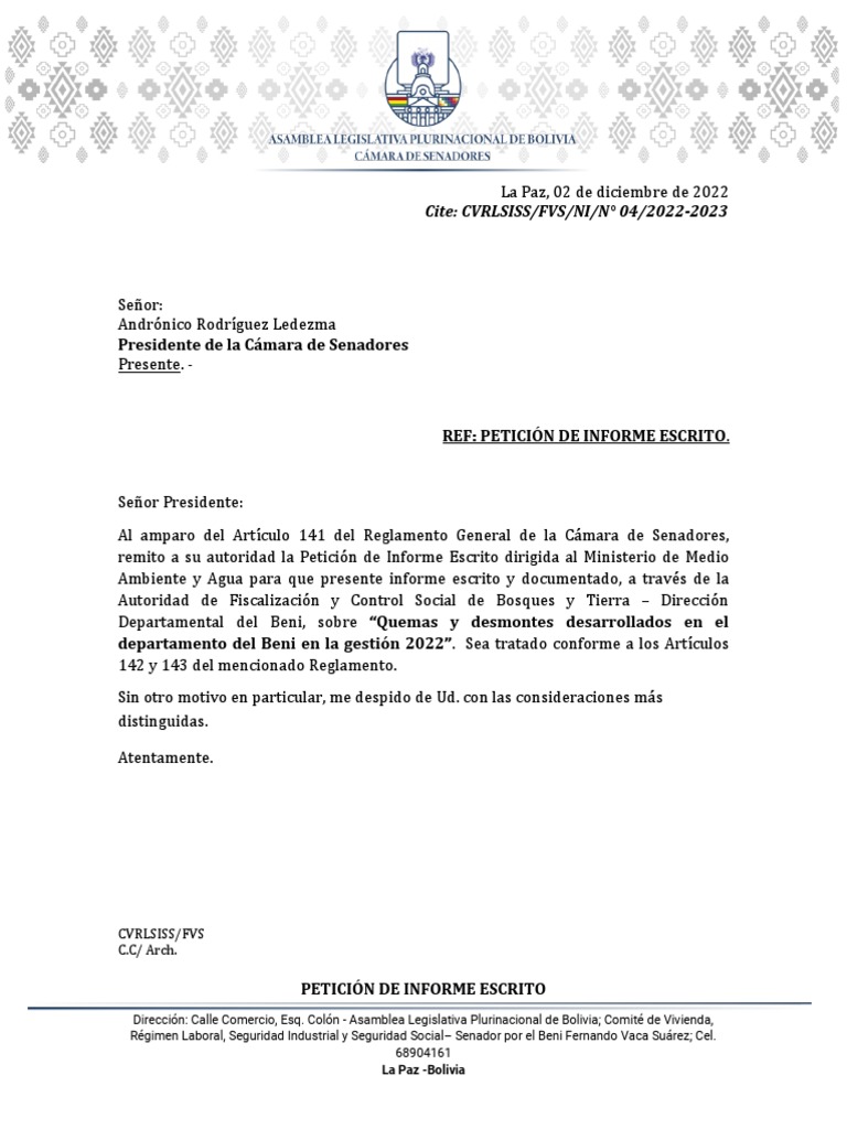 4 Pie 2 Abt Incendios Beni | PDF | Bolivia | Gobierno