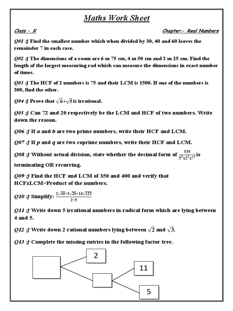 Real Numbers | PDF | Numbers | Mathematical Concepts