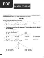 XII Maths Blueprint (2024-25) CBSE | PDF