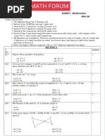 XII Maths Blueprint (2024-25) CBSE | PDF