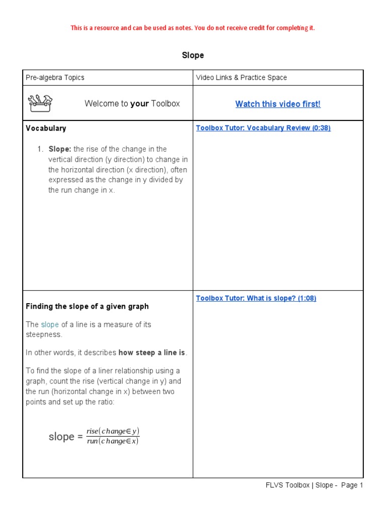 5.02 - Slope | PDF | Slope | Mathematics