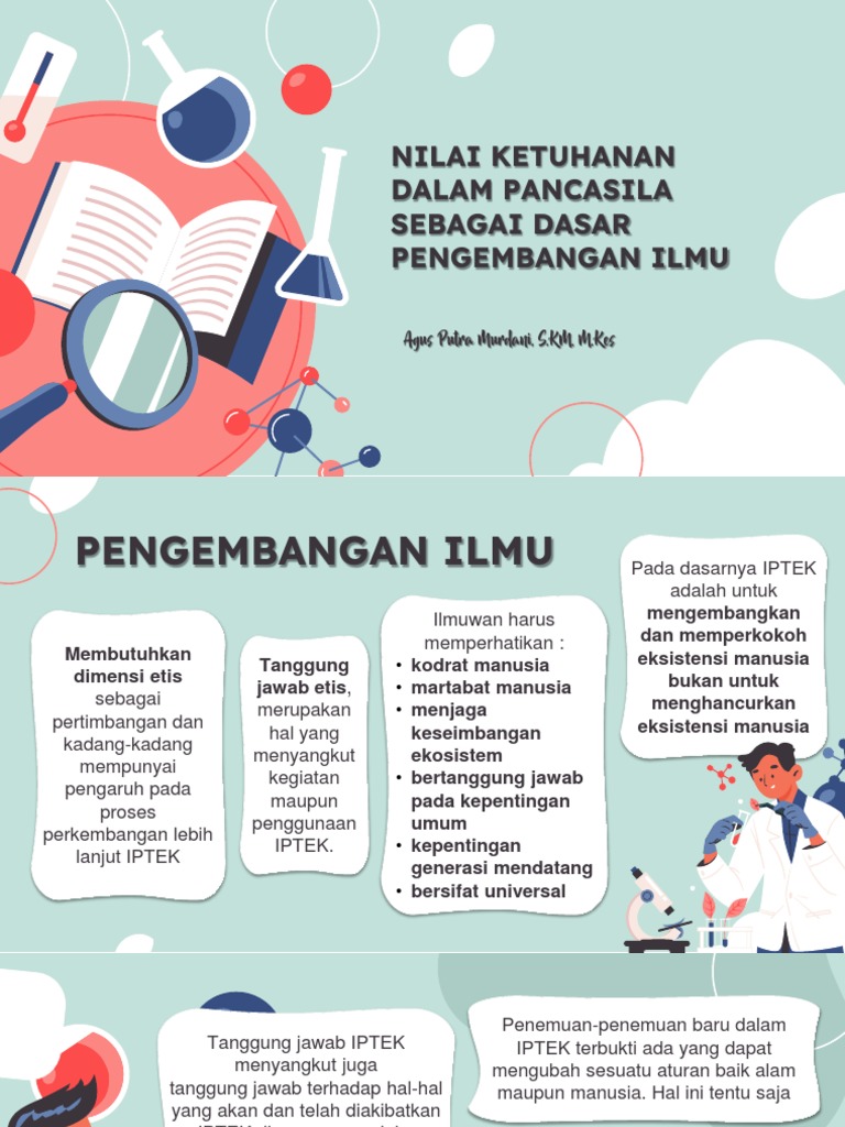 Nilai Ketuhanan Dalam Pancasila Sebagai Dasar Pengembangan Ilmu | PDF | Sains & Matematika