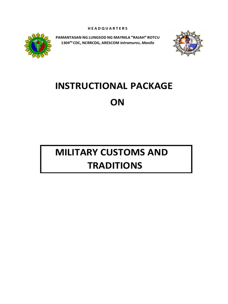 Military Customs and Traditions | PDF | Social Science