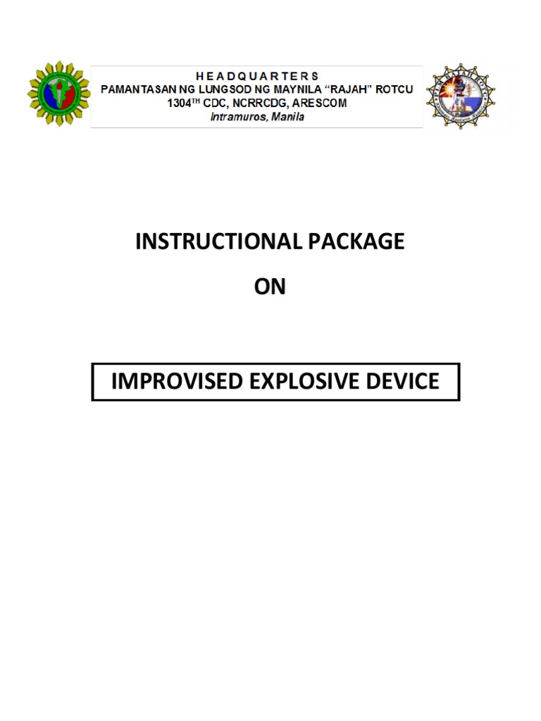 T10 Ied Awareness | PDF | Improvised Explosive Device | Military Technology