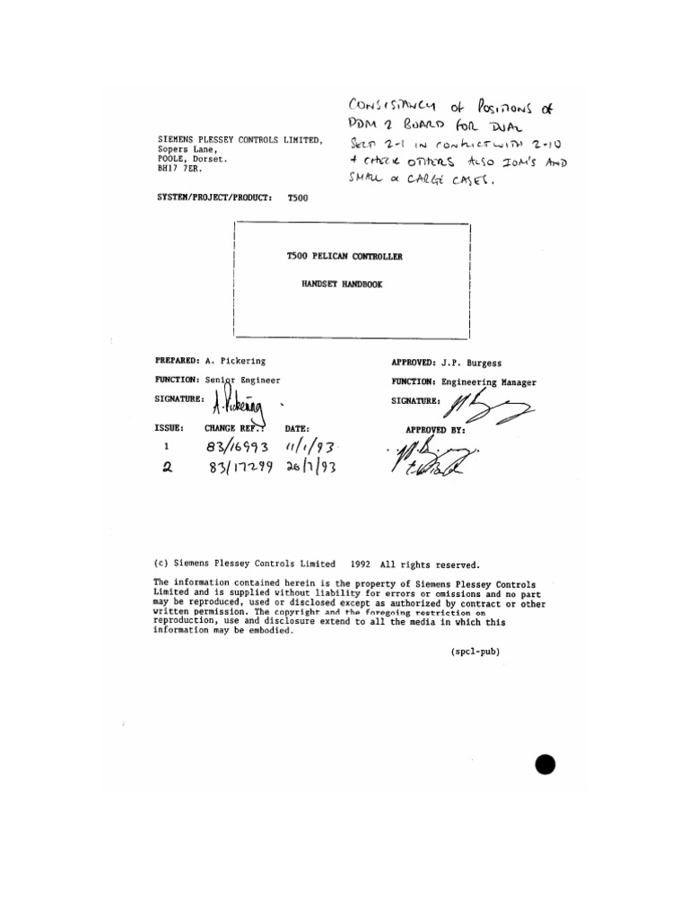 T500 Pelican Controller Handset Handbook PDF | PDF