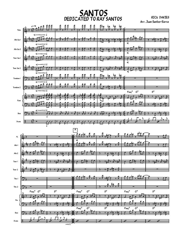 Santos Arrangement for Ray Santos | PDF | Musical Instruments | Music ...