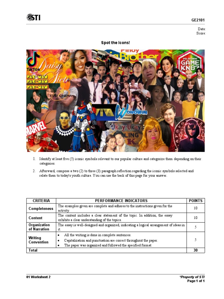 01 Worksheet 2 | PDF