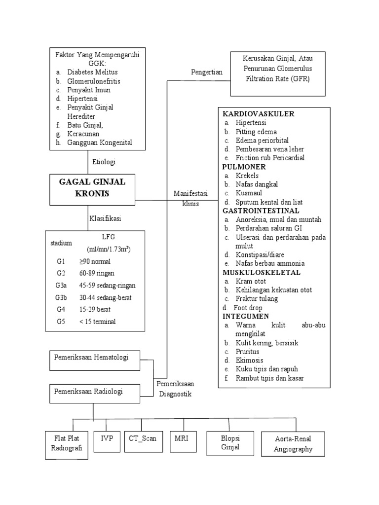 Pathway Gagal Ginjal Kronik dan Terapi | PDF