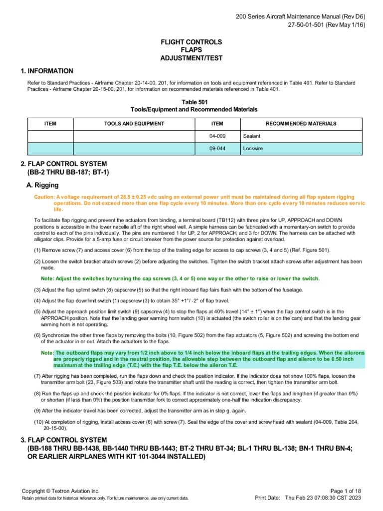 ML B 200 B200amm466 PDF | PDF | Flap (Aeronautics) | Switch