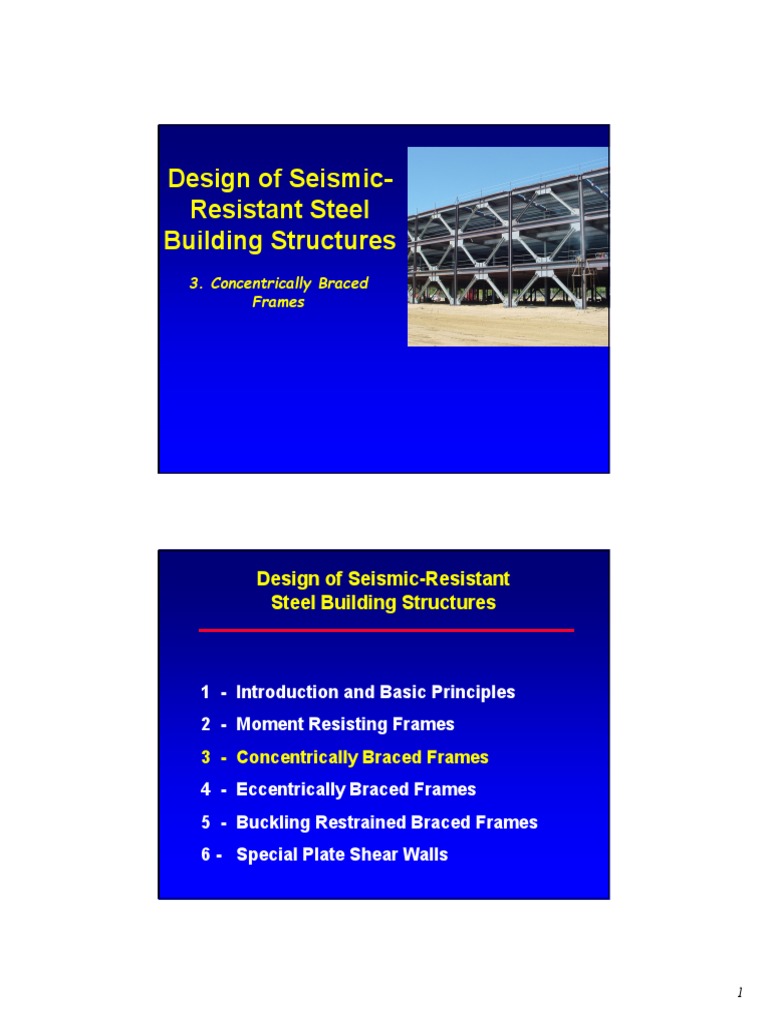 3 - Concentrically Braced Frames PDF | PDF | Buckling | Beam (Structure)