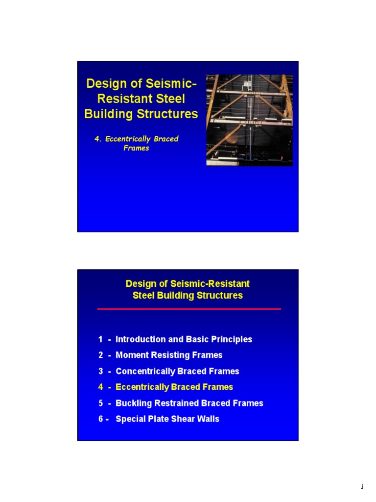 Eccentrically Braced Frames Design | PDF | Strength Of Materials ...