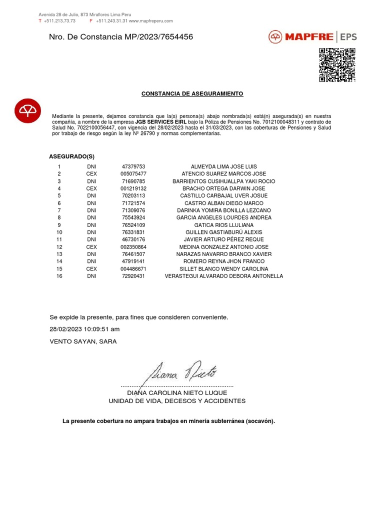 SCTR JGB - Delinea - Marzo | PDF