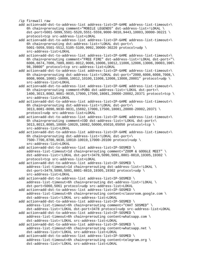 Data Raw Untuk Pisah Traffic 5 Isp | PDF | Software | Multimedia