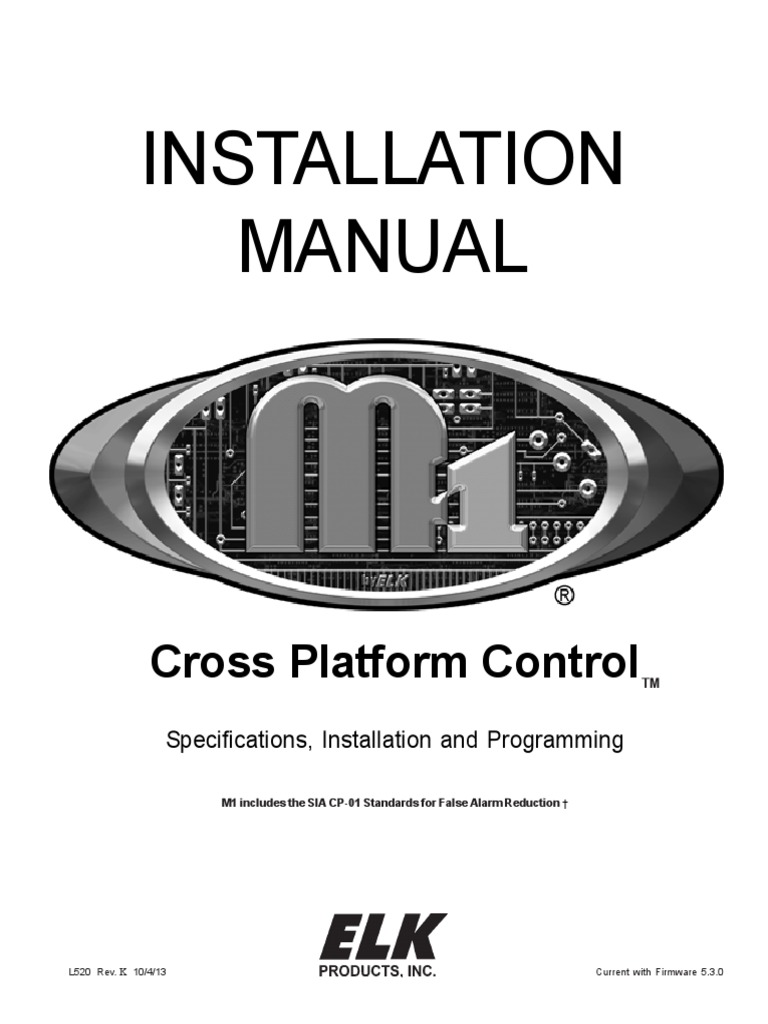 Elk-M1g Installation Manual | PDF | Security Alarm | Computer Engineering