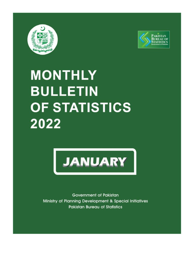 Monthly - Bulletin - of - Statistics - January - 2022 PDF | PDF ...