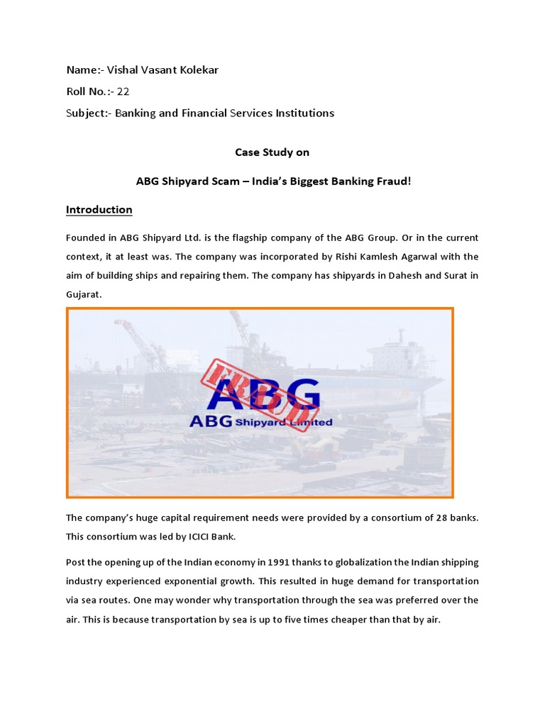 ABG Shipyard Scam | PDF | Economies