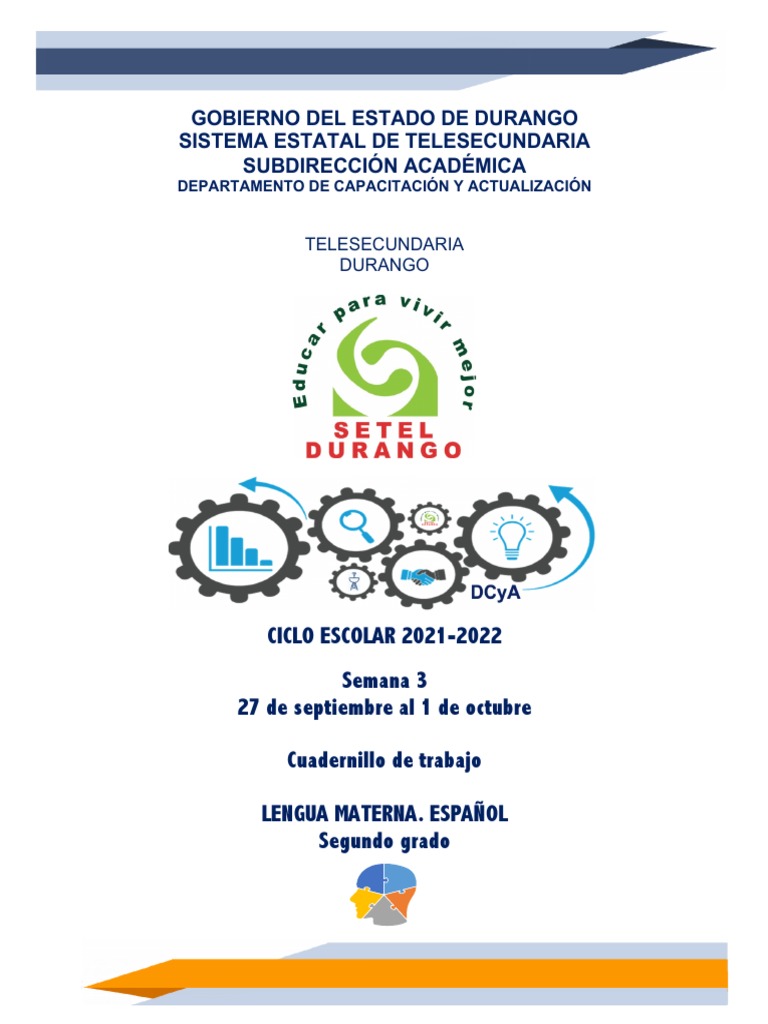 Cuadernillo de trabajo de Lengua Materna (Español) para segundo grado ...