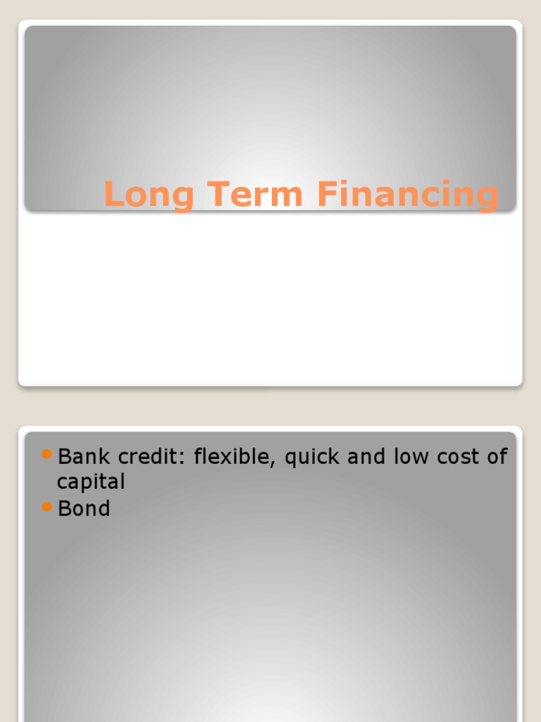 Long Term Financing | PDF | Bonds (Finance) | Yield (Finance)