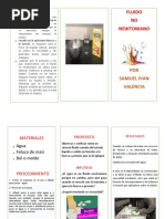 Fluido No Newtoniano Triptico | PDF | Viscosidad | Fluido