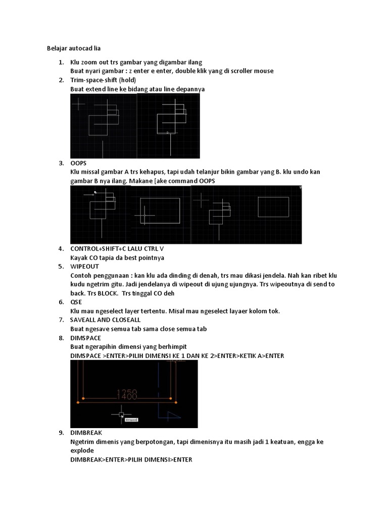 Tips dan Trik Dasar Menggunakan AutoCAD untuk Pemula | PDF