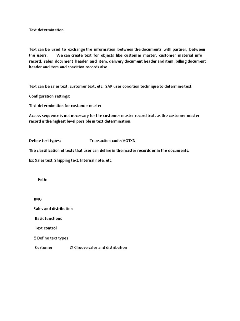 Text Determination SAP SD PDF | PDF | Icon (Computing) | Computer ...