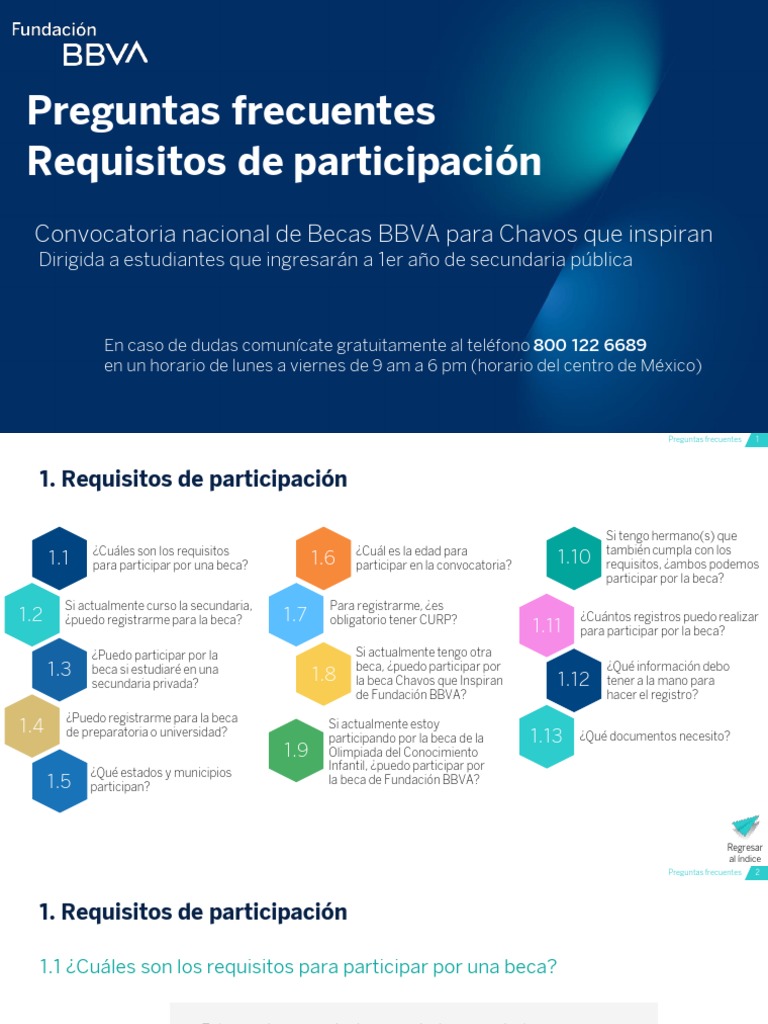 Requisitos Beca BBVA | PDF