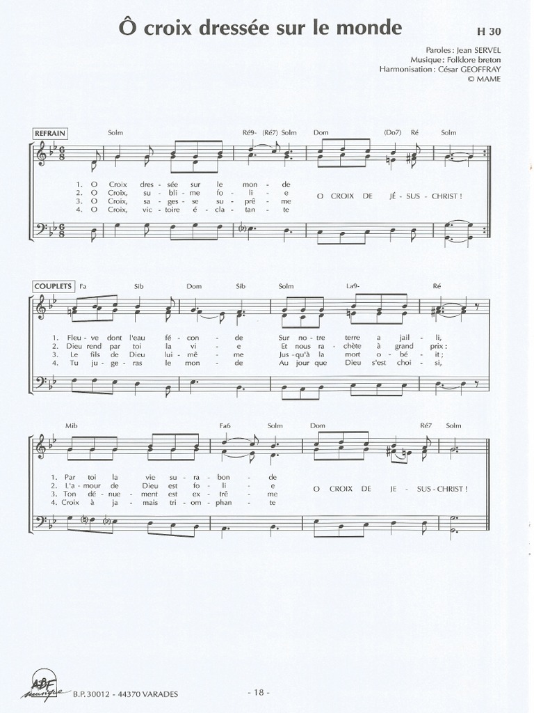 O Croix Dressé Sur Le Monde | PDF